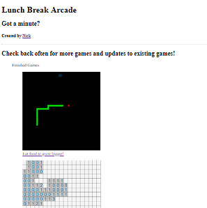 Lunch Break Arcade